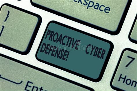 Handwriting Text Proactive Cyber Defense Concept Meaning Anticipation To Oppose An Attack