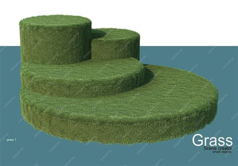 Premium Psd Grass Display Stand