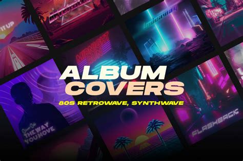 Create 80s Retrowave Synthwave Album Or Single Cover Artwork By Emoca