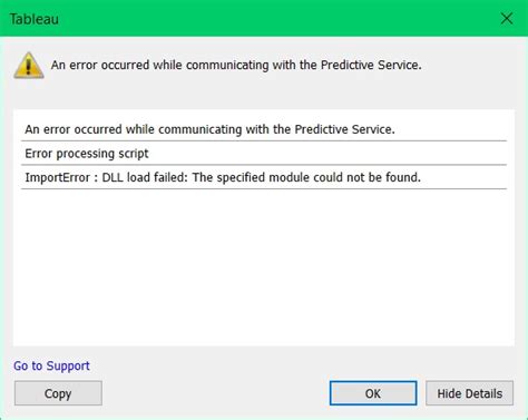 Anaconda TABPY Tableau With Python Integration Package Problem