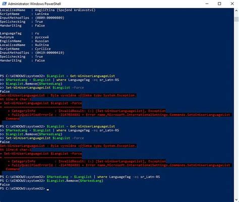 Outcome Of Powershell Code To Remove Language In Windows10 Windows 10 Forums