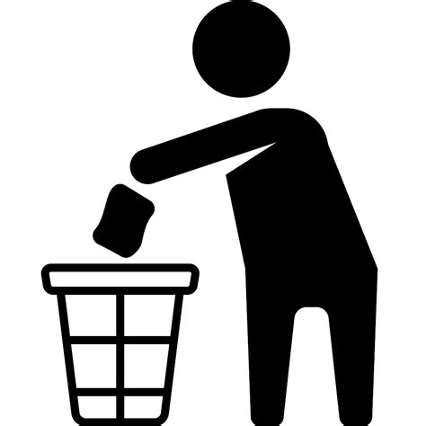 Выкидывать в мусорное ведро - скачать знак в векторе (svg) - TXTR