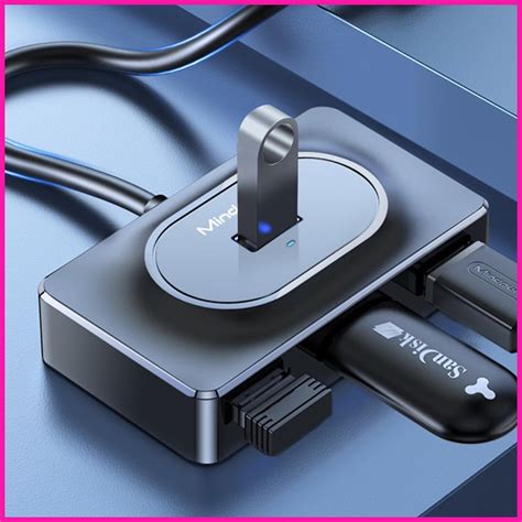 Usb Port Splitter Slim Usb Splitter With 4 Usb Ports Portable Usb Hubs Safe Usb Adapter High