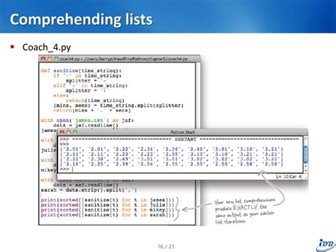 Ppt Head First Python Ch 5 Comprehending Data Work That Data Powerpoint Presentation Id
