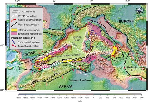 Tectonic Boundaries Orogenic Arcs And Basins Of The Western