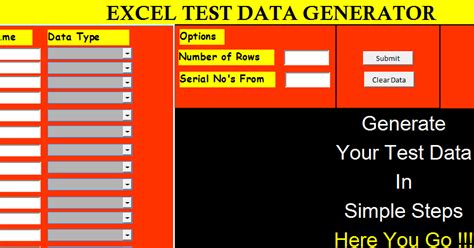 dataexert excel test data generator generate millions of test data