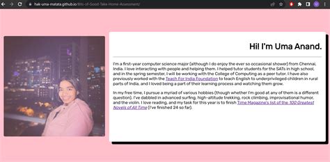 github uma anand bits of good take home assessment my introductory