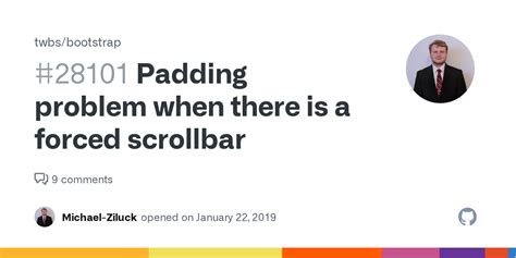 Padding Problem When There Is A Forced Scrollbar · Issue 28101 · Twbs