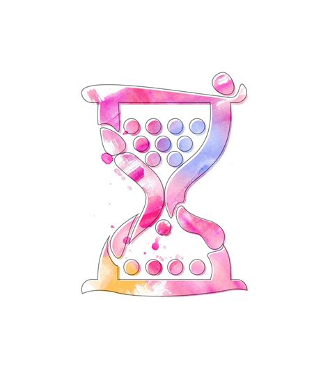 모래 시계 배경의 추상 그런 지입니다 무료 벡터