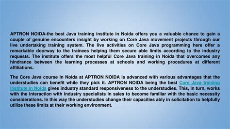 Ppt Ongoing Tasks Based Core Java Training And Insistence Powerpoint