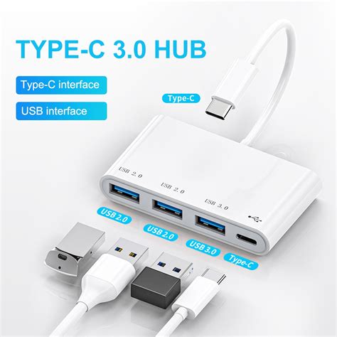 Usb C Usb Hub Ports Type C To Usb Hub Splitter Otg Usb C Adapter Dock Converter For