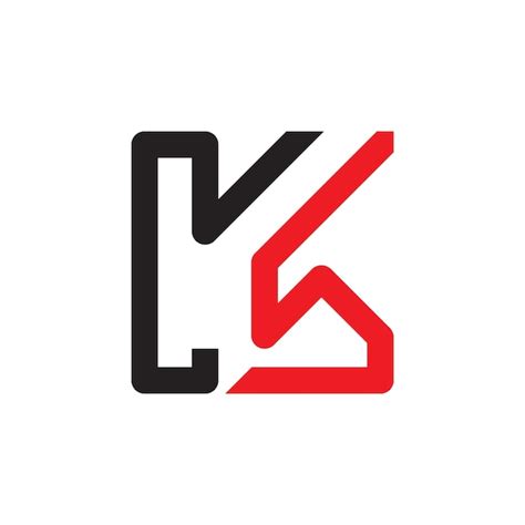 Logotipo Ks Monograma Inicial Ks Logotipo Letra Ks Logotipo ícone