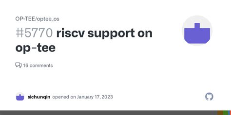 Riscv Support On Op Tee · Issue 5770 · Op Teeopteeos · Github