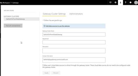 Step By Step Procedure To Add A Data Source For On Premise Data Gateway In Microsoft Flow From
