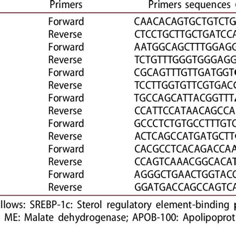 The Primer Sequence And Parameters Download Scientific Diagram