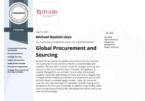 Michael Nastich Usov On Linkedin Rutgersuniversity Globalprocurement