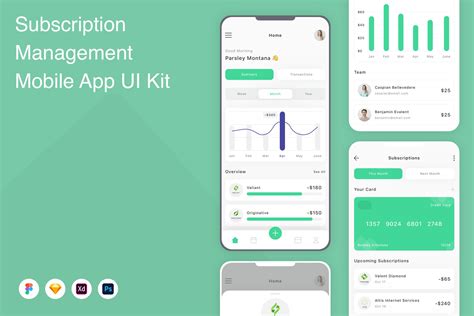 Subscription Management Mobile App Ui Ki Graphic By Betush · Creative