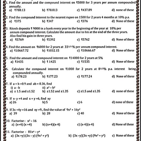 Please Solve All Mcq Given In This Picture Brainly In