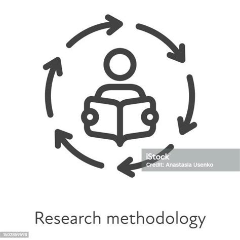 개요 스타일 Ui 아이콘 하드 스킬 컬렉션입니다 교육과 과학 벡터 검정 선형 아이콘 그림입니다 연구 방법론 남자는 흰색 배경에