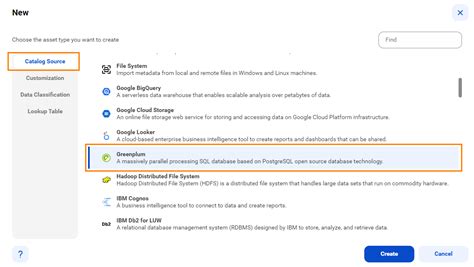 Create Catalog Sources In Metadata Command Center