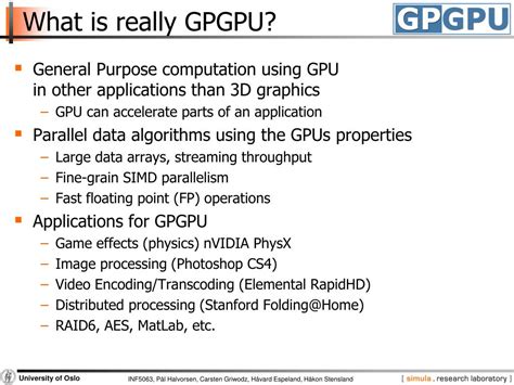 PPT INF5063 GPU CUDA PowerPoint Presentation Free Download ID 5610782