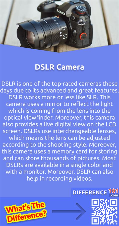 Dslr Vs Slr Camera 6 Key Differences Pros And Cons Faqs Difference 101