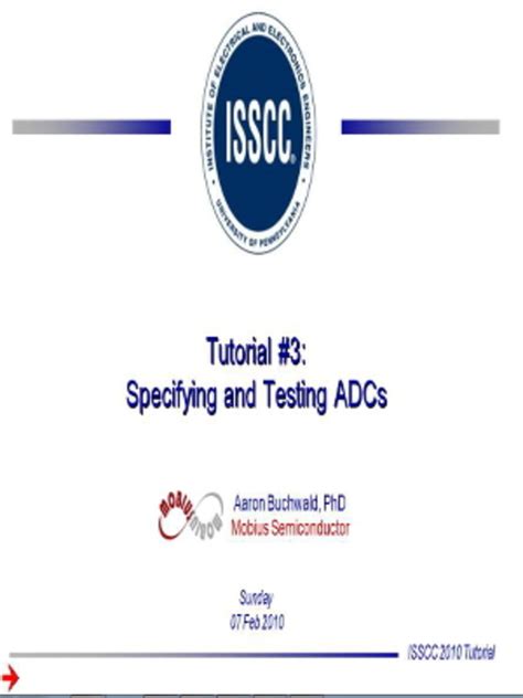 Specifying And Testing ADCs IEEETV