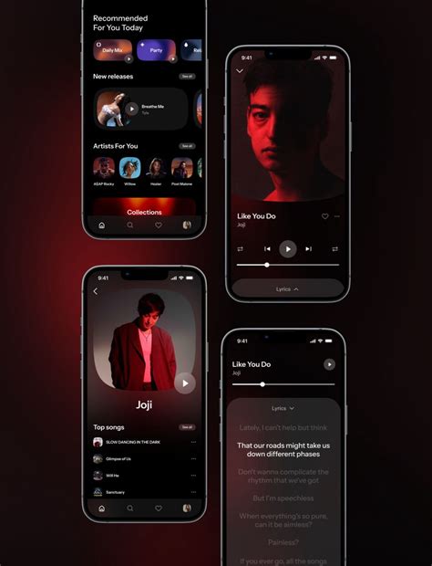 Music Player App Design Разработка интерфейса Дизайн интерфейса