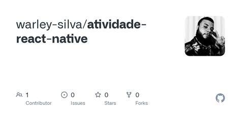 Github Warley Silva Atividade React Native