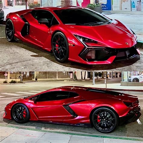 The Lamborghini Revuelto Beauty By Night Color Rosso Efesto Rossoefesto Source