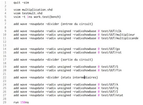 Simulation Scripts In Vhdl To Make A Binary Multiplier Hardware In