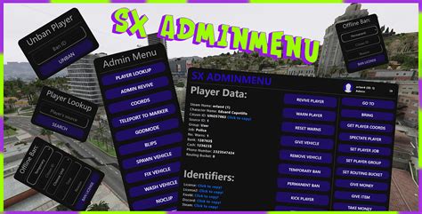 SX AdminMenu QBCORE ESX PAID FiveM Releases Cfx Re Community