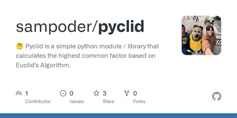 Github Sampoderpyclid 🤔 Pyclid Is A Simple Python Module Library That Calculates The