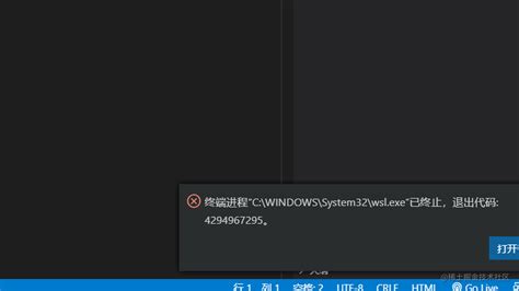 vs code终端进程 wsl exe已终止 退出代码 掘金
