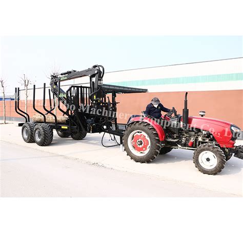Tractor Powered Hydraulic Log Crane Timber Cranes For Timber Trailer