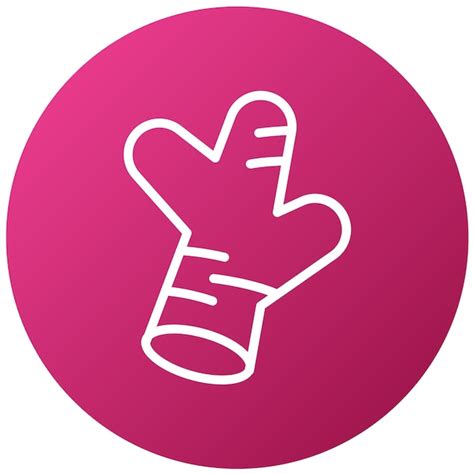 Un Círculo Rosa Con Una Mano En Forma De Corazón Vector Premium