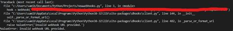 Valueerror Invalid Webhook Url Provided · Issue 37 · Kyb3rdhooks