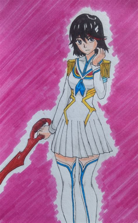 Ryuko Matoi Wearing Junketsu Kill La Kill By Snakeapresa On Deviantart