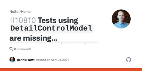 Tests Using `detailcontrolmodel` Are Missing `inugetsearchservice