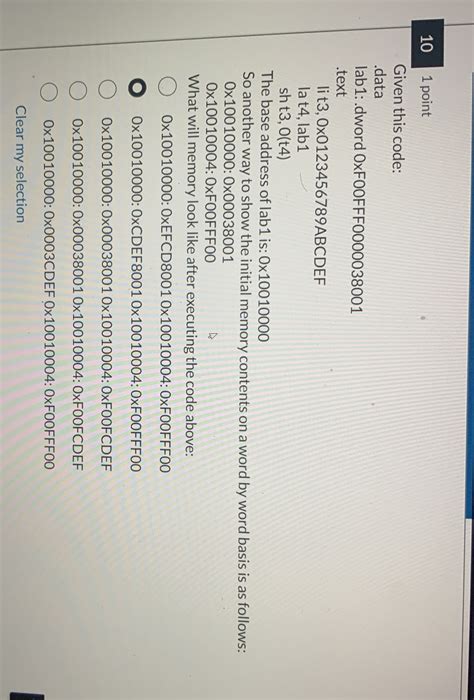 Solved 101 ﻿pointgiven This Codedatalab1 Dword