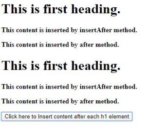 JQuery After Parameters And Examples Of JQuery After Method