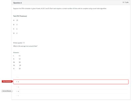 solved suppose the cpu scheduler is given 4 tasks a b c