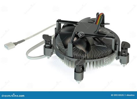 Computer Cpu Cooler Stock Illustration Illustration Of Overclocker