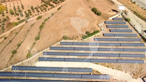 Solar Power Plant And Technology Concept Renewable Energy Smart Grid Stock Footage Video Of