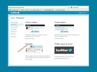 Tutorial Widget Twitter PPT