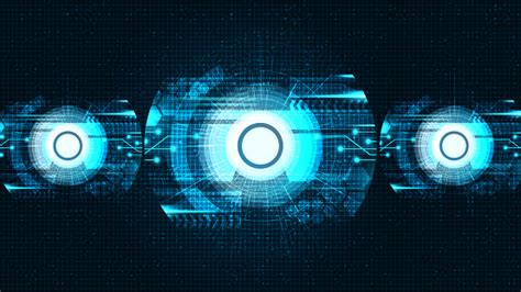 카메라 눈 기술 배경 하이테크 및 보안 개념 디자인 텍스트에 대한 여유 공간 넣어 벡터 그림 개념에 대한 스톡 벡터 아트 및 기타 이미지 Istock