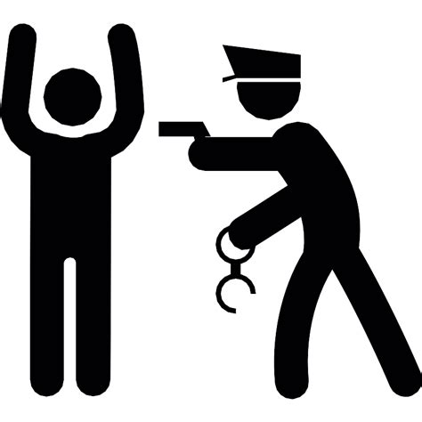 Police Arresting Man Vector Svg Icon Svg Repo