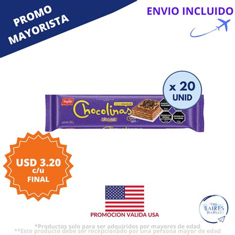 Galletitas Chocolinas 250 G X 20 Unidades The Baires Market