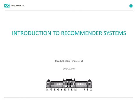 An Introduction To Recommender Systems Pdf