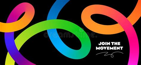 Abstract Background With Color Gradient Line Pattern 3d Shape Graphic Element Stock